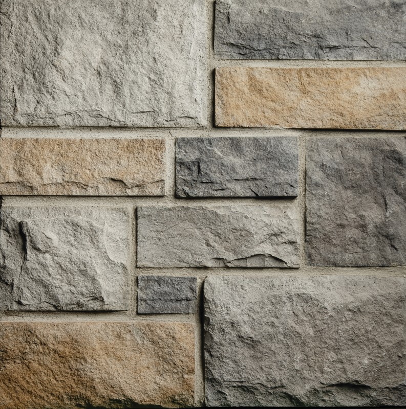 Pierre décorative Lime Stone régulière couvrant 100 p.c. de couleur ...